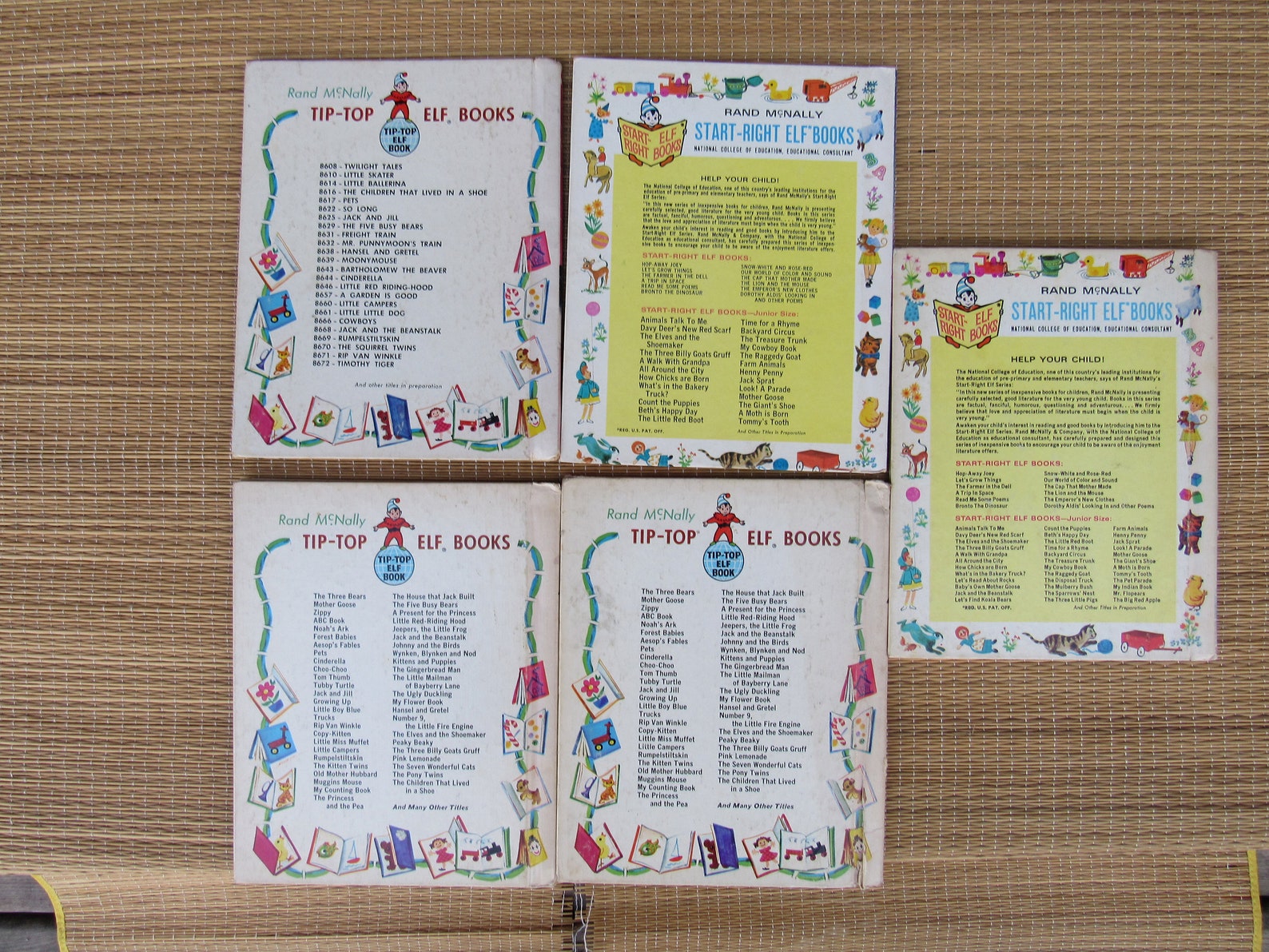 Tip Top Elf Book, Start Right Elf Book, Choo-choo , A Trip in Space ...