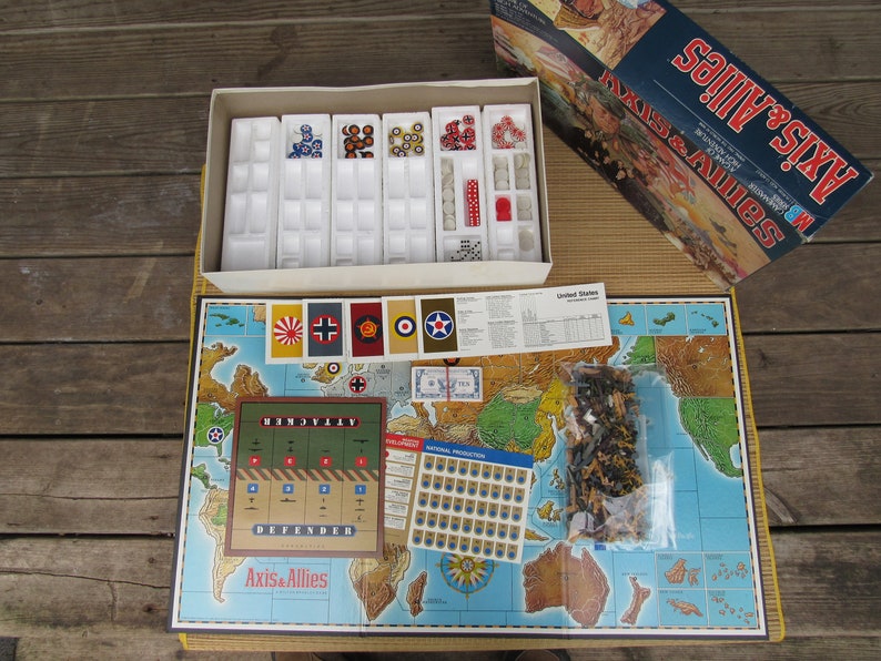 Vintage Axis & Allies Board Game 1984 W/original Box - Etsy