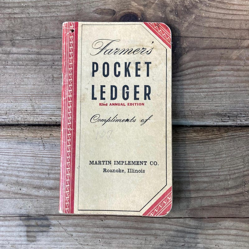 Farmers Pocket Notebook - Etsy