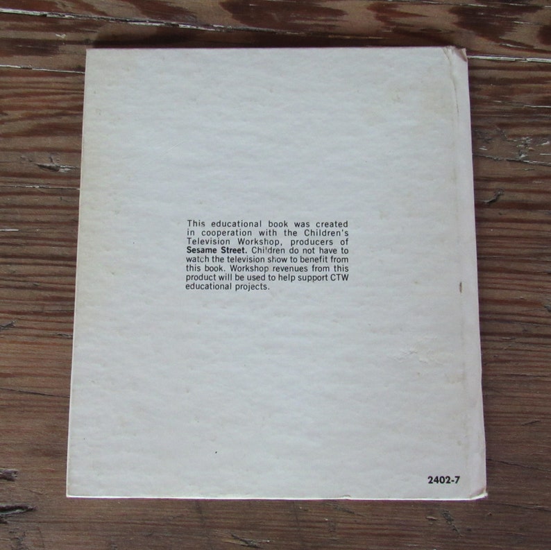 Vintage the UP and DOWN BOOK Starring Ernie and Bert A Children's Book ...