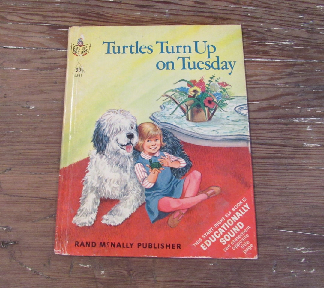 Vintage 1972 Turtles Turn up on Tuesday Children's Book Start-right Elf ...