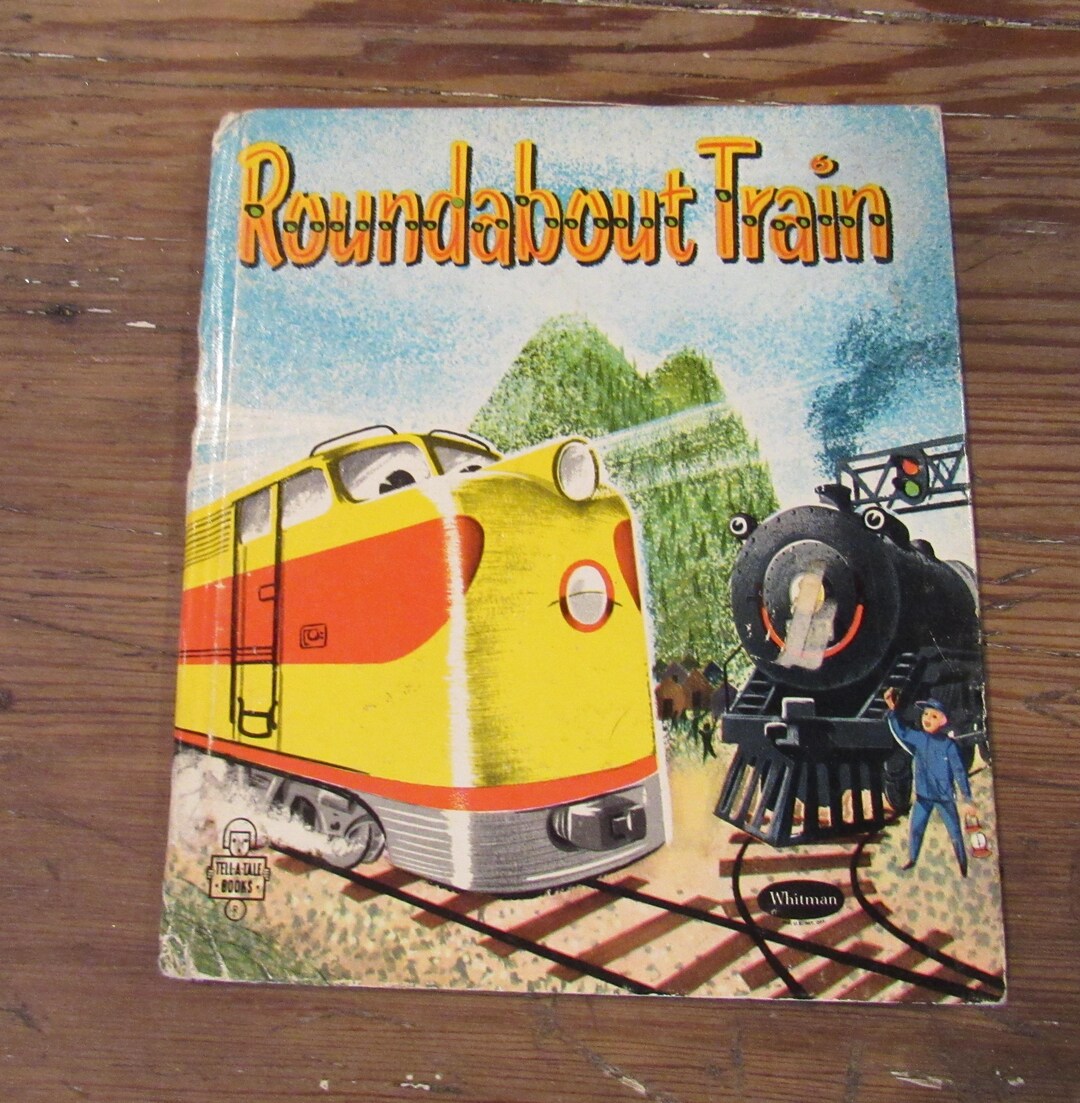 Vintage 1958 Roundabout Train Children's Tell-a-tale Book - Etsy