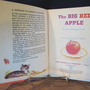 Vintage 1968 the BIG RED APPLE Children's Book Start-right Elf Book - Etsy