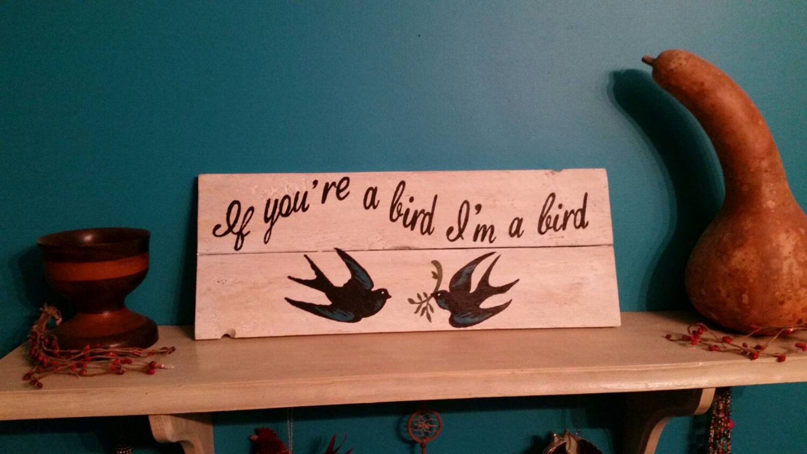 Signe de bois.... Si tu es un oiseau, je suis un oiseau ! - Etsy France