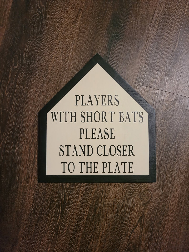 Funny Bathroom Sign, Hand Painted Wood, Short Bats - Etsy