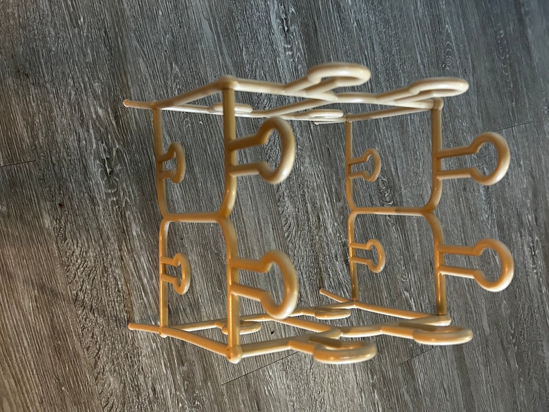 Vintage Yaffa Blocks Mod Plastic Shoe Storage Rack Retro 1980s Holds 8 ...