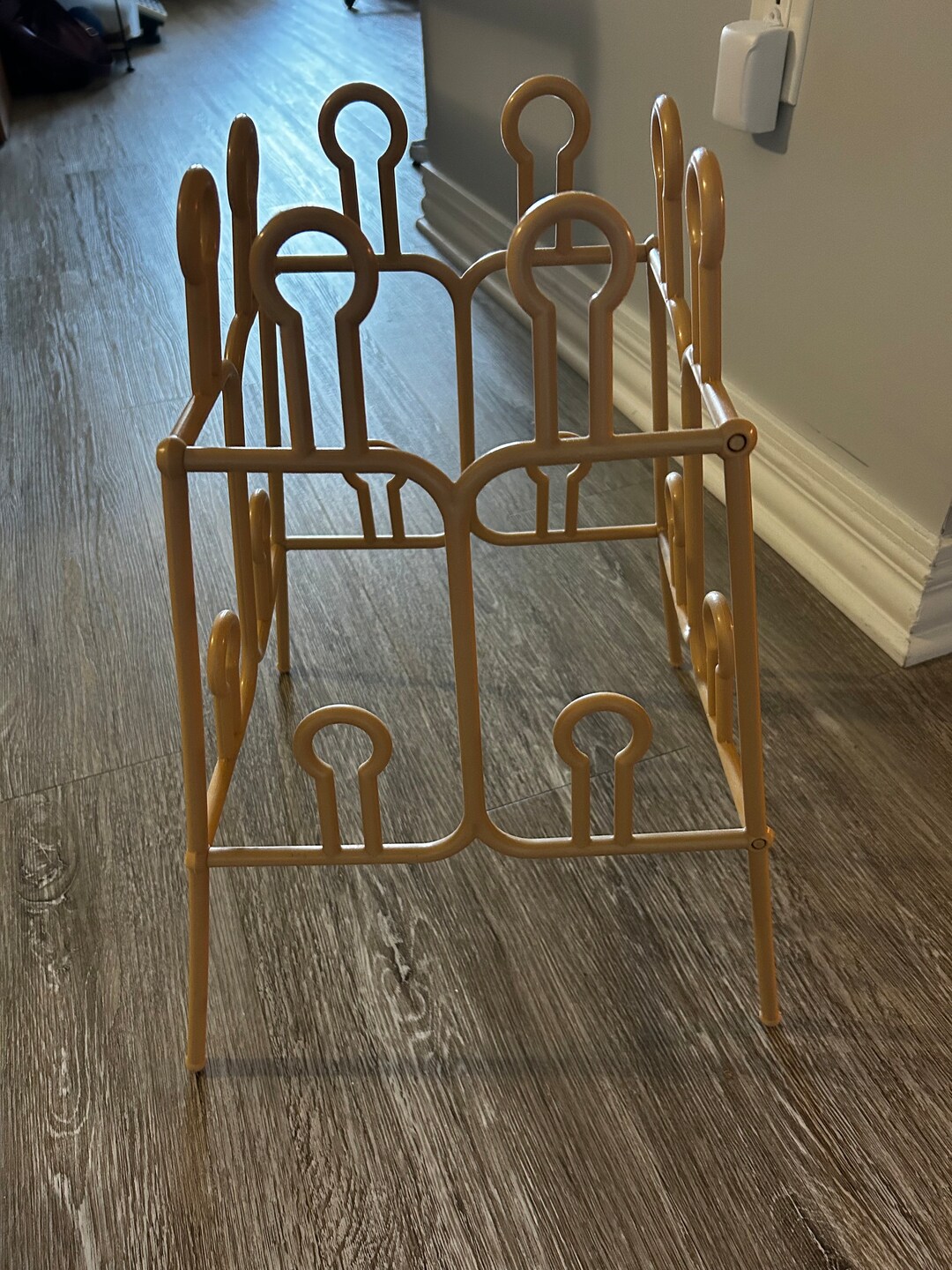 Vintage Yaffa Blocks Mod Plastic Shoe Storage Rack Retro 1980s Holds 8 ...