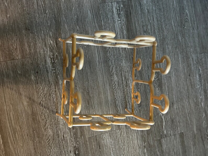 Vintage Yaffa Blocks Mod Plastic Shoe Storage Rack Retro 1980s Holds 8 ...