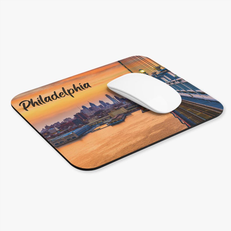 Philadelphia Skyline Sunset Mouse Pad (rectangle) - Etsy