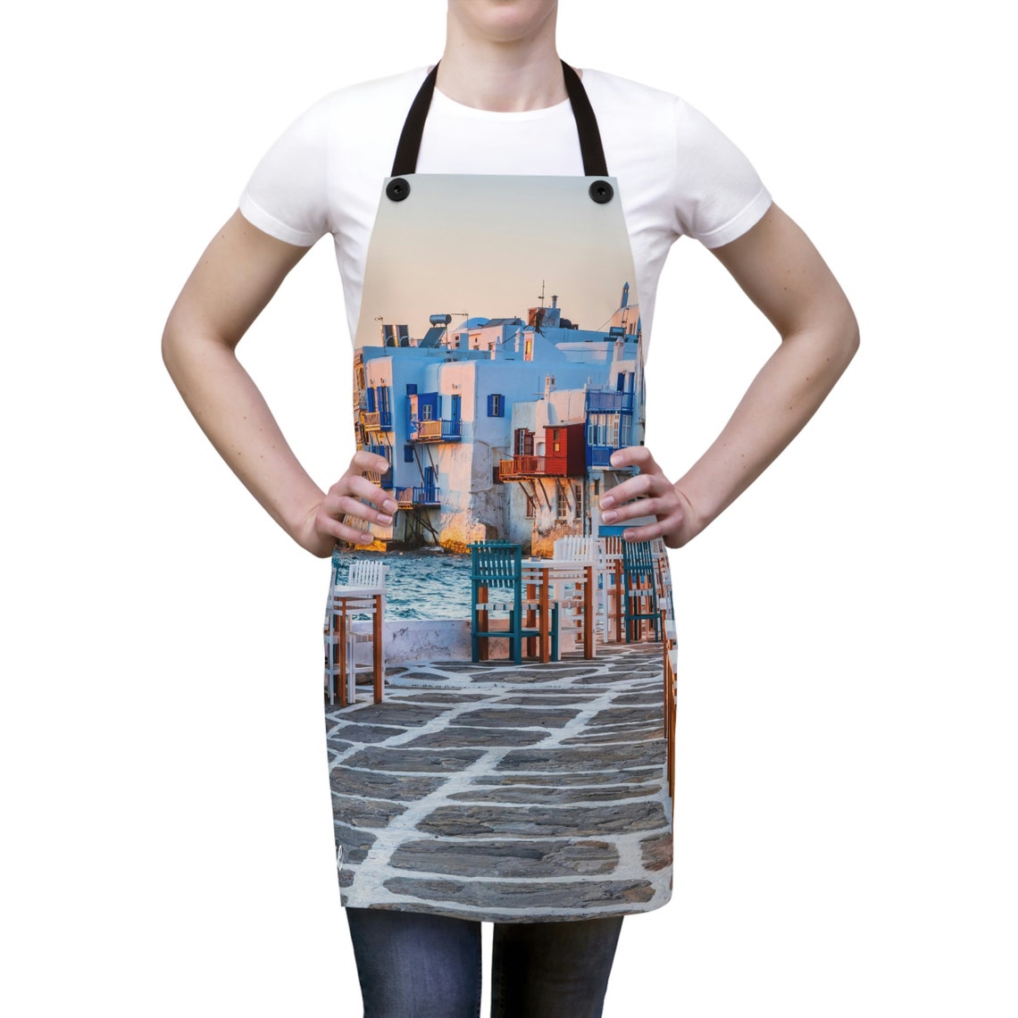 Beautiful Mykonos Greece Apron - Etsy