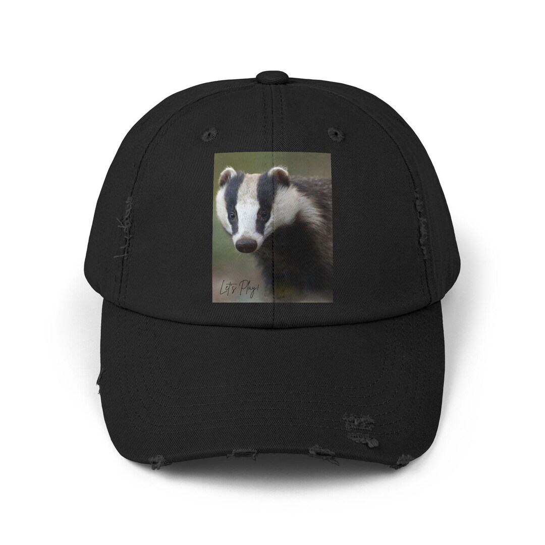 Distressed Badger Cap: Unisex Vintage Style Cotton Twill Hat - Etsy
