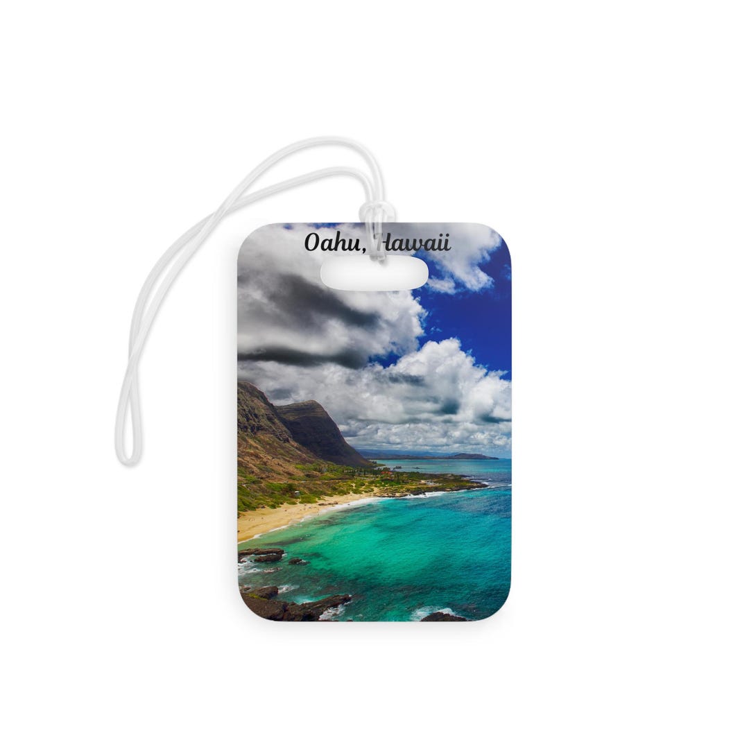 Hawaii Beach Luggage Tags: Tropical Travel Accessory - Etsy