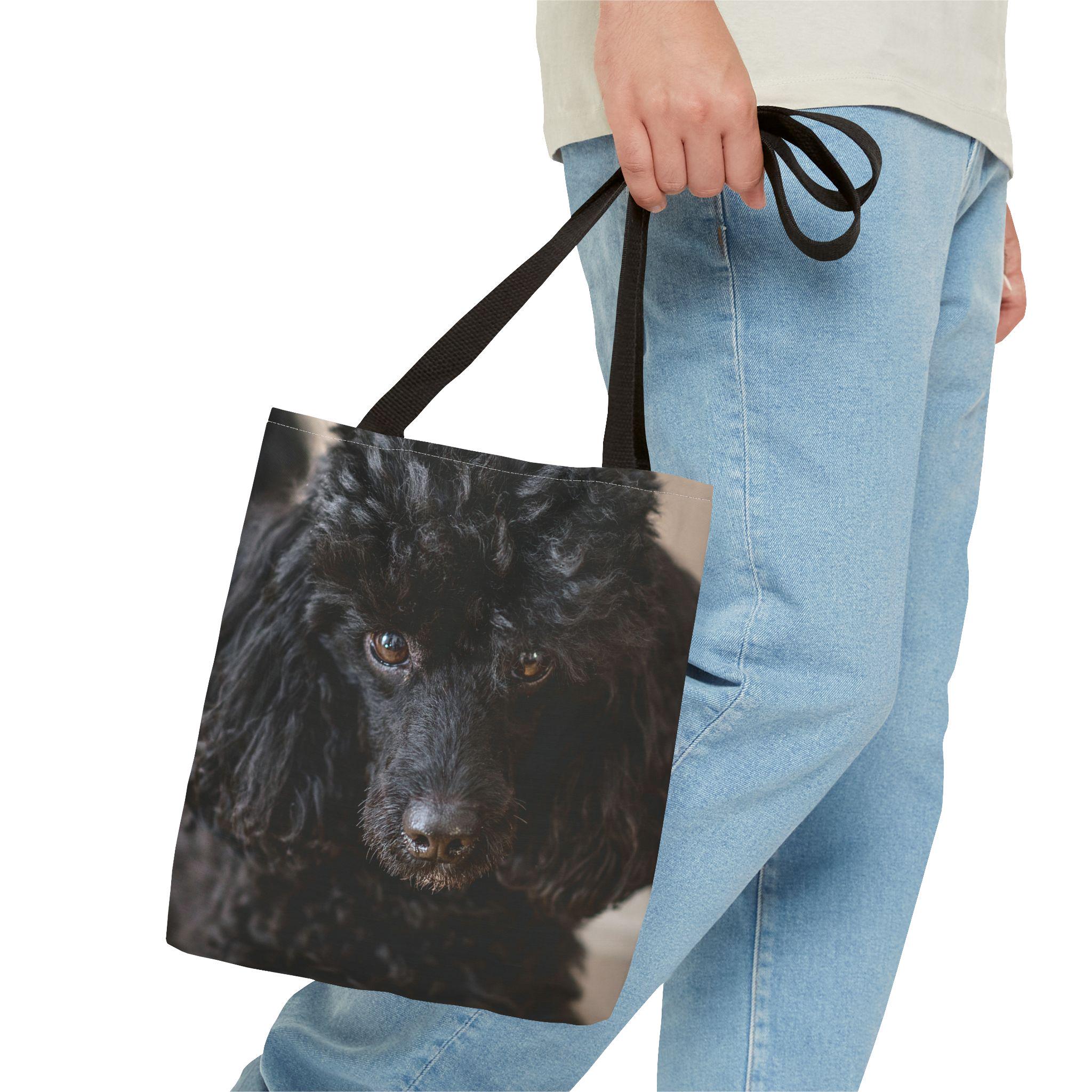 Black Poodle Dog Tote Bag (AOP) - Etsy