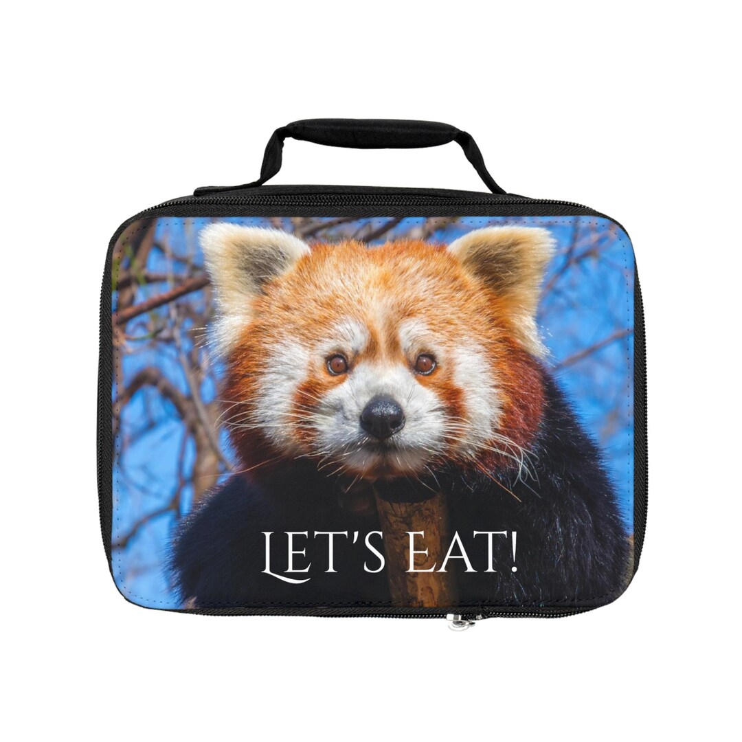 Let's Eat! Red Panda Lunch Bag - Etsy