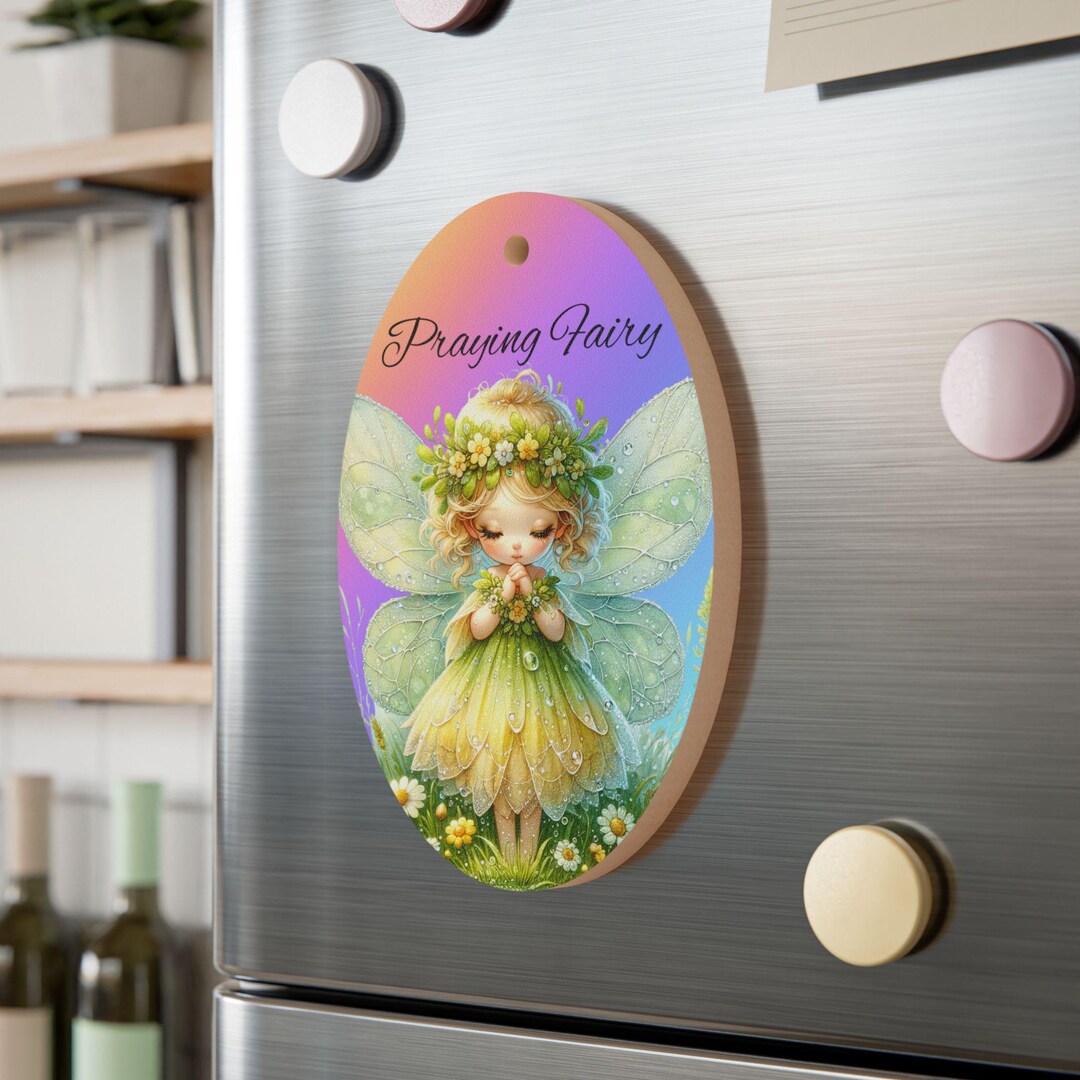 Praying Fairy Wooden Ornament - Etsy