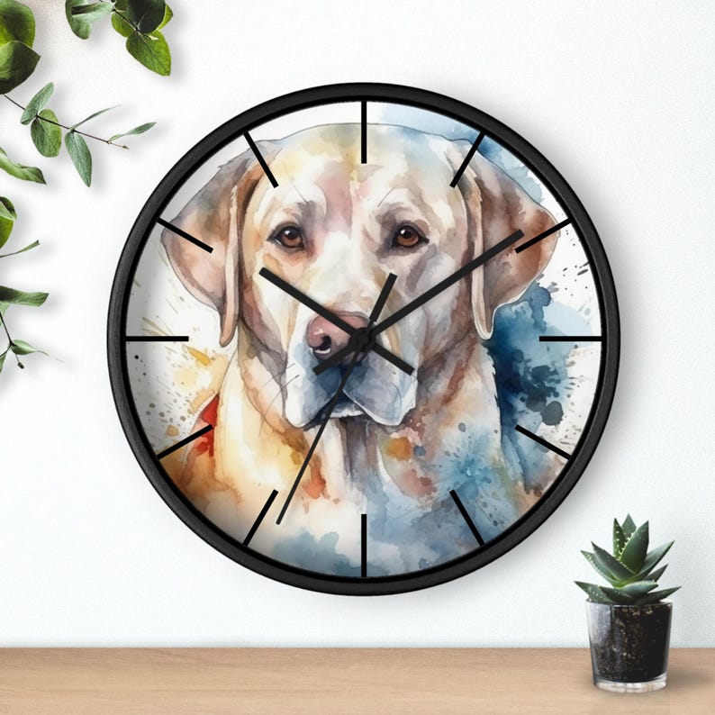 10" Yellow Labrador Dog Lab Puppy Wall Clock - Etsy