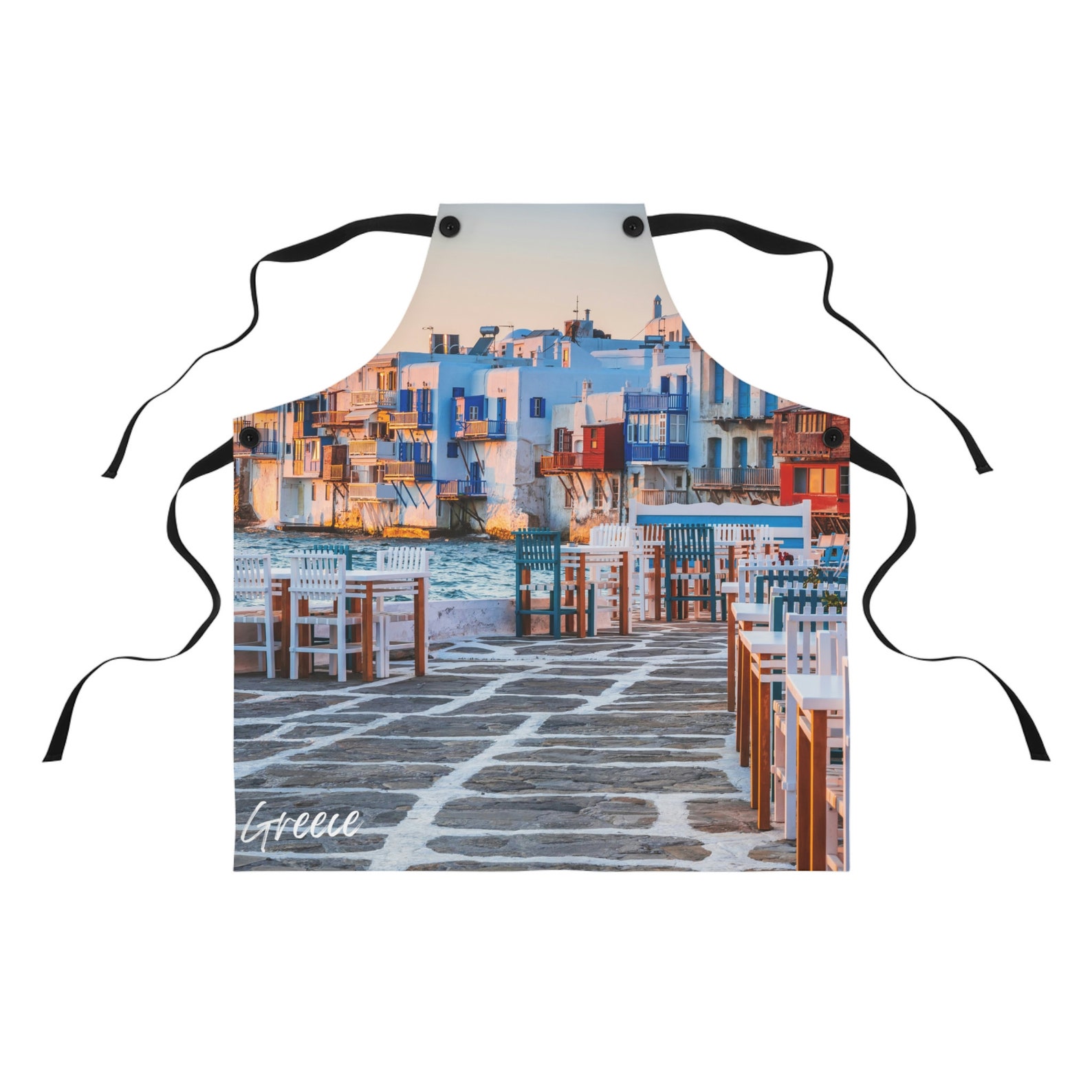 Beautiful Mykonos Greece Apron - Etsy