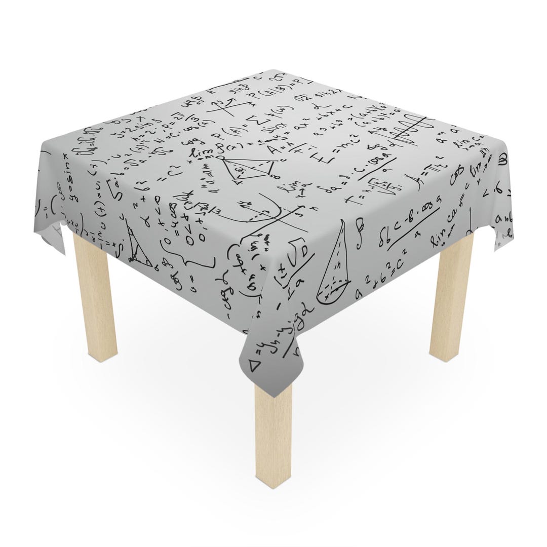 Math Equations Science Formulas Tablecloth - Etsy