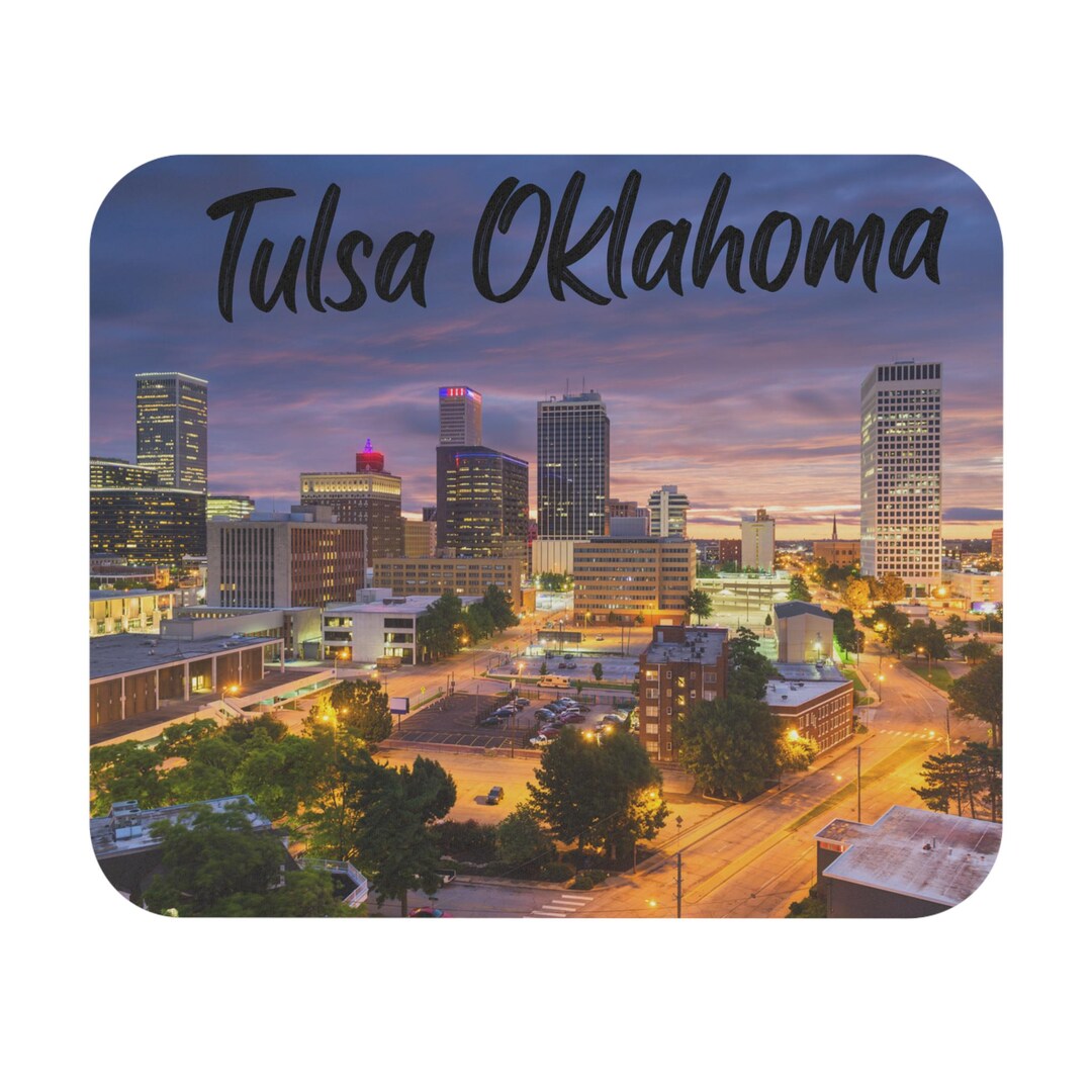 Tulsa Oklahoma Skyline Mouse Pad (rectangle) - Etsy