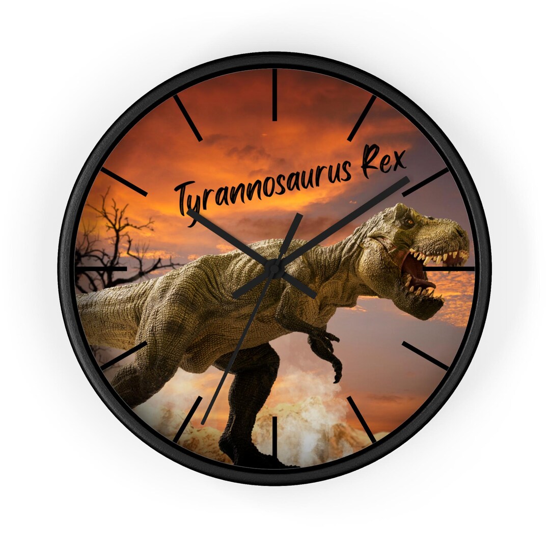 Tyrannosaurus Rex Dinosaur Wall Clock - Etsy