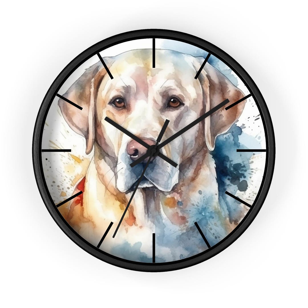 10" Yellow Labrador Dog Lab Puppy Wall Clock - Etsy