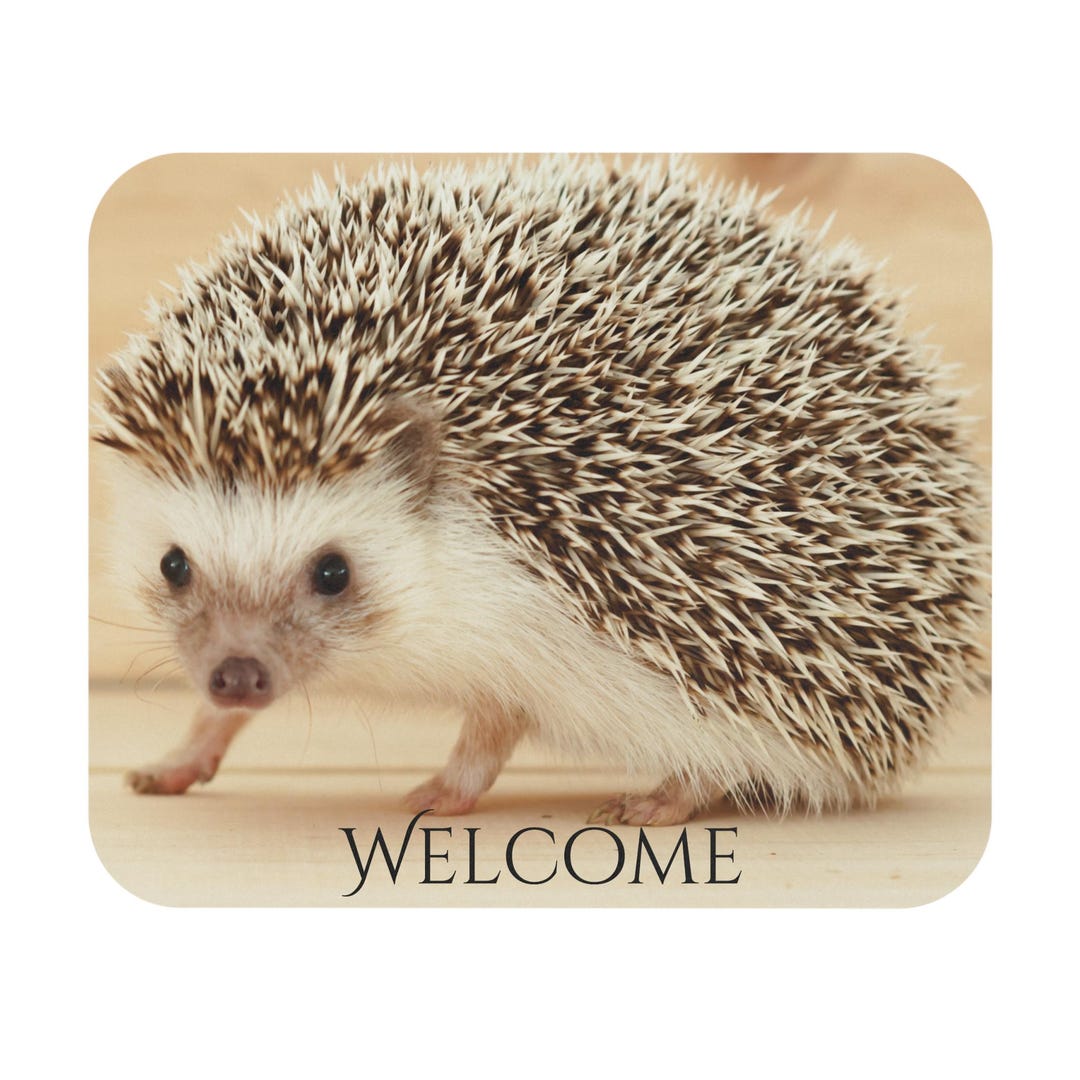 Welcome Hedgehog Mouse Pad (rectangle) - Etsy
