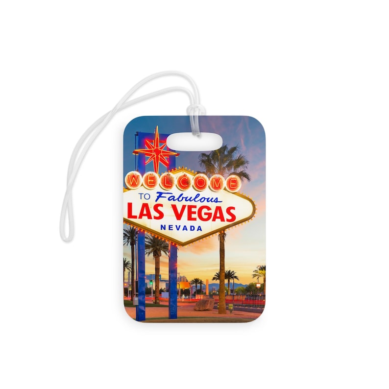 Las Vegas Luggage Tag - Etsy
