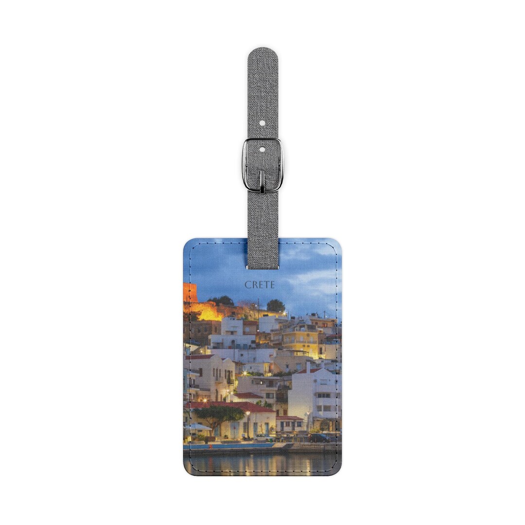 Crete Greece Seaside Luggage Tag: Vibrant Travel Accessory - Etsy