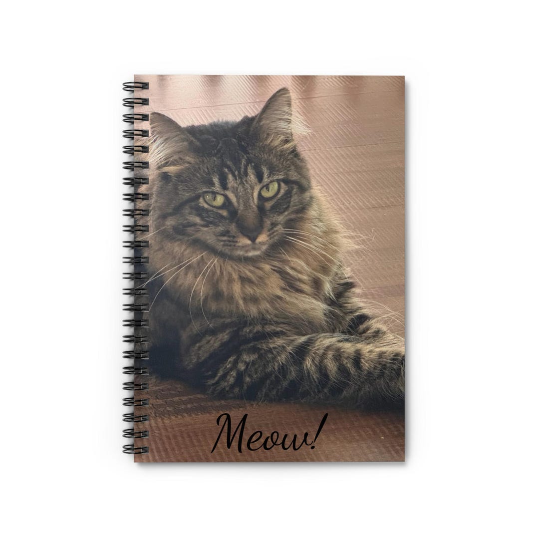 Cat Spiral Notebook - Feline Lover's Journal - Etsy