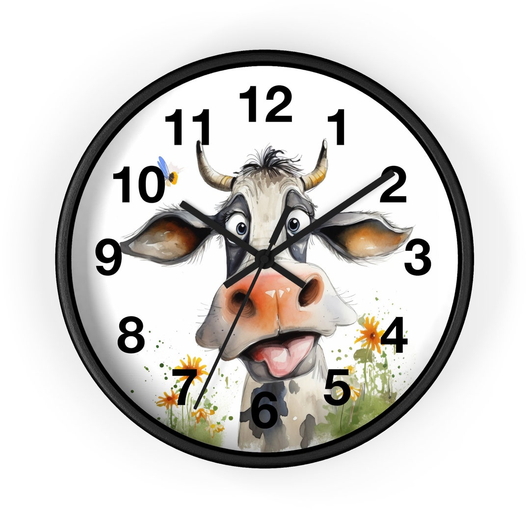 Funny Cow Wall Clock - Etsy