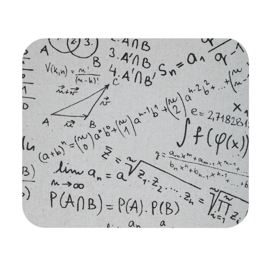 9"x8" Math Equations Science Formulas Mouse Pad (rectangle) - Etsy