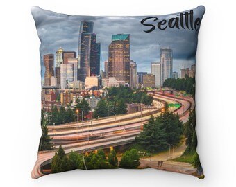Seattle Skyline Pillow - Etsy