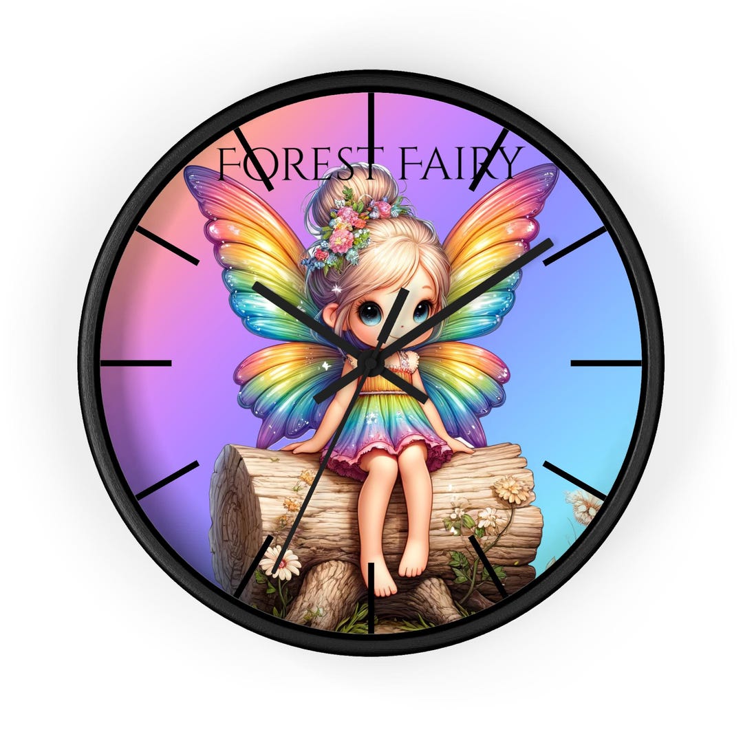 Forest Fairy Wall Clock - Etsy