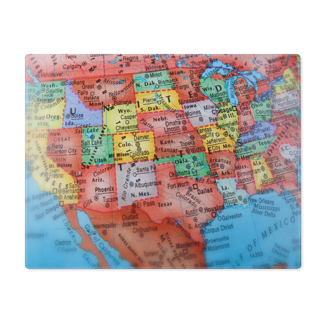 USA Map Placemat: 100% Cotton Twill Table Setting - Etsy