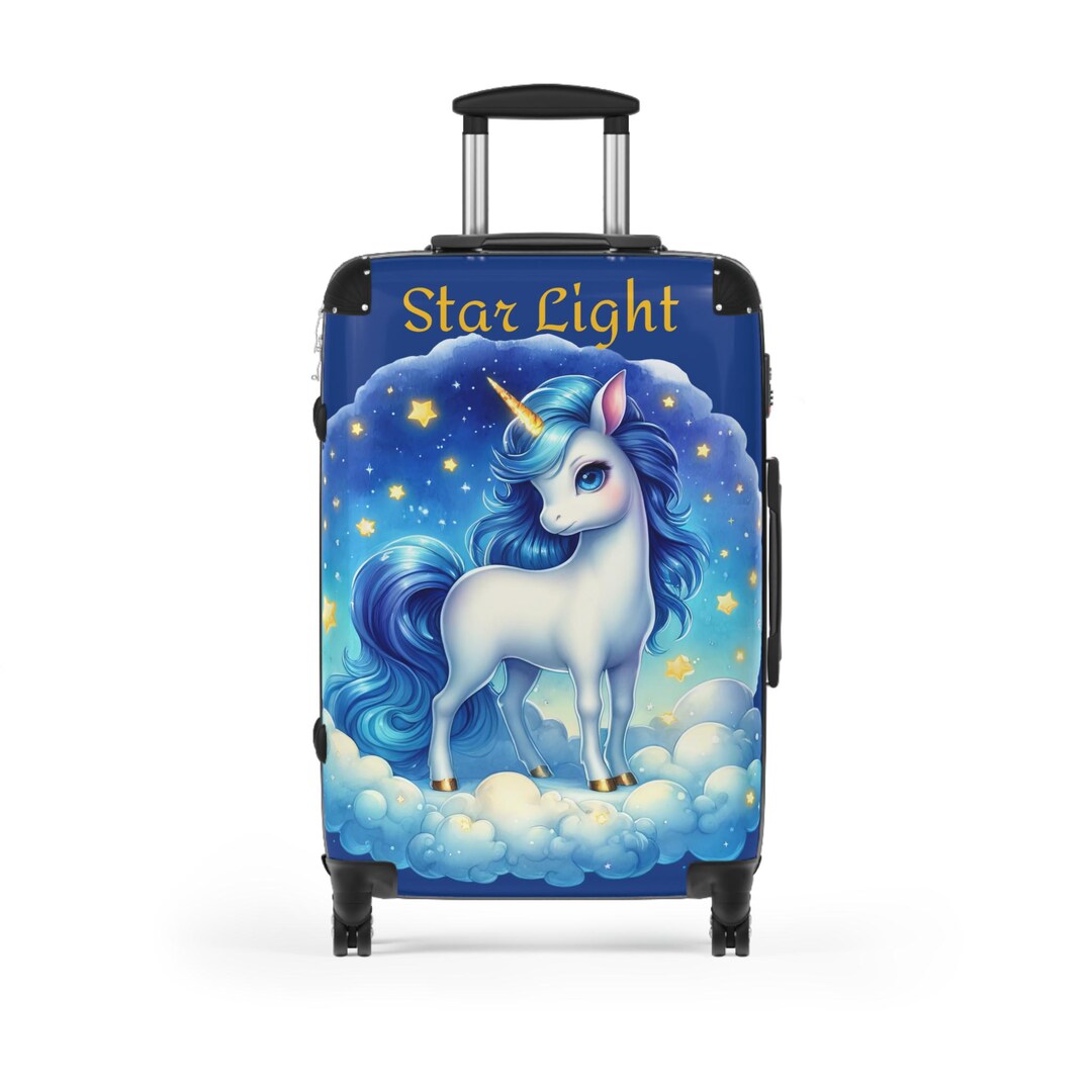 Medium Blue Star Light Suitcase - Etsy