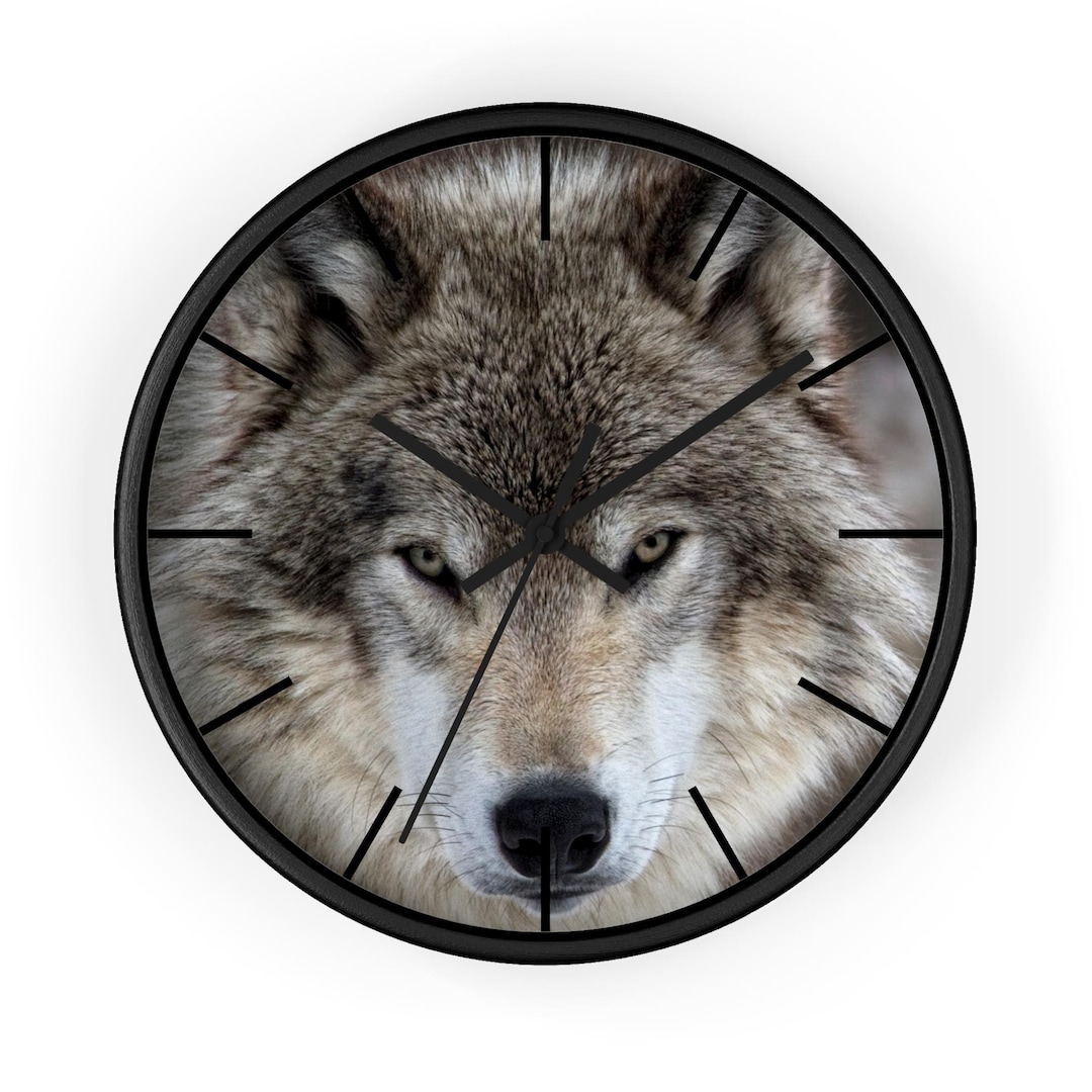 Wolf Wall Clock - Etsy