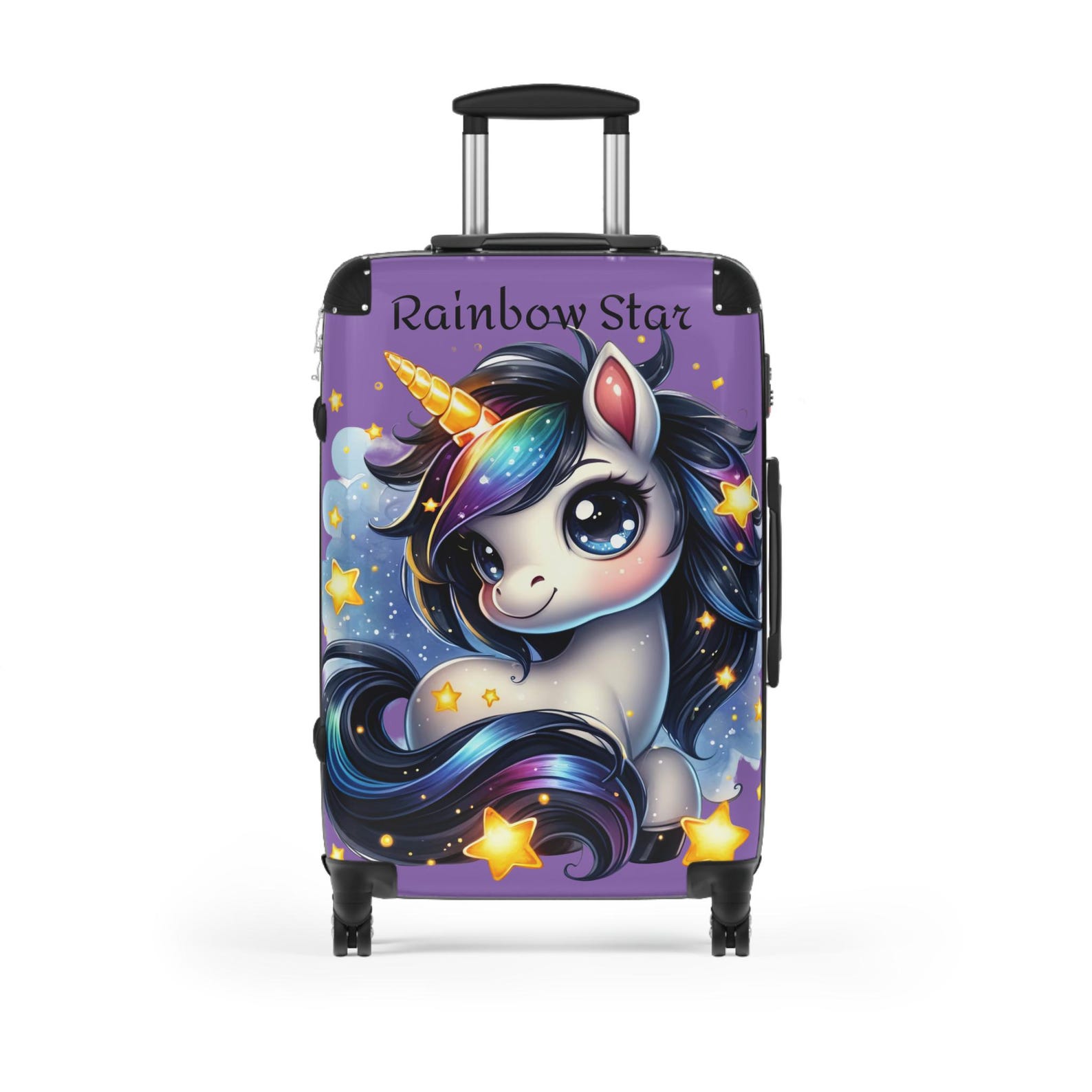 Medium Rainbow Star Suitcase - Etsy