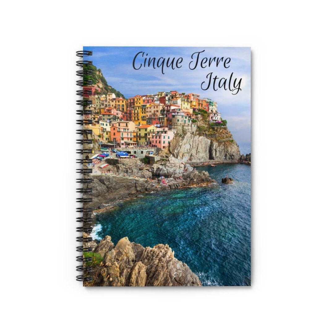 Cinque Terre Italy Spiral Notebook - Coastal Landscape, Ruled Line - Etsy