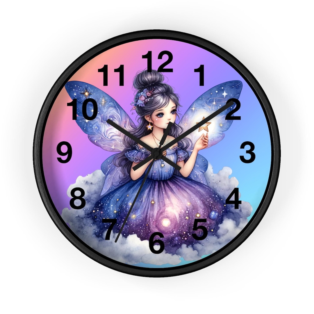 Make A Wish Fairy Wall Clock - Etsy