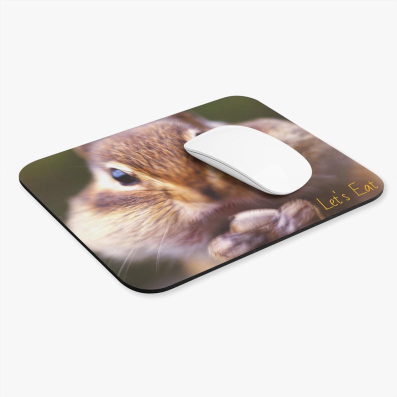 Let's Eat Chipmunk Mouse Pad (rectangle) - Etsy