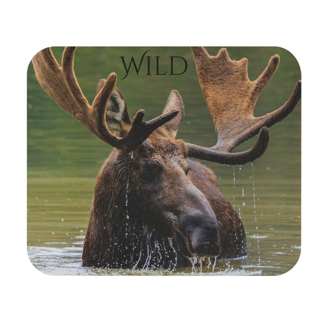 Wild Moose Mouse Pad (rectangle) - Etsy
