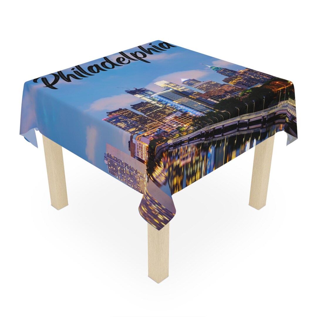 Philadelphia Pennsylvania Skyline Tablecloth - Etsy