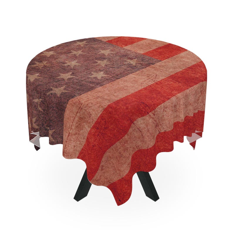 Rustic USA Flag American Flag Tablecloth - Etsy