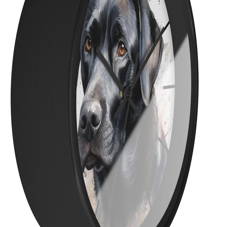 10" Black Labrador Dog Lab Puppy Wall Clock - Etsy