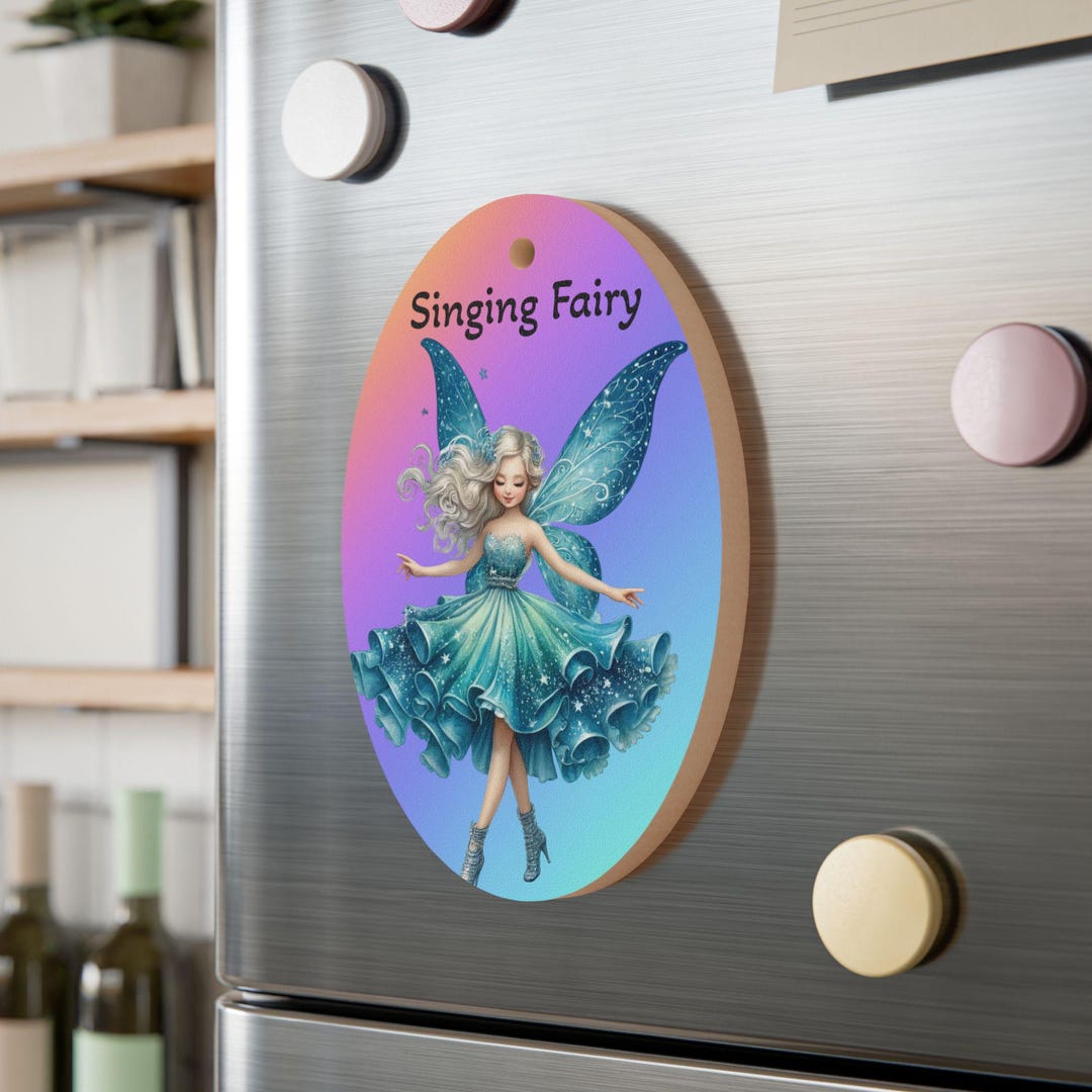 Singing Fairy Wooden Ornament - Etsy