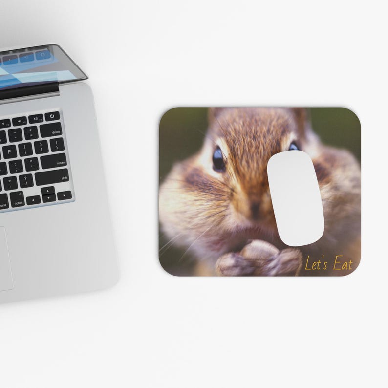 Let's Eat Chipmunk Mouse Pad (rectangle) - Etsy