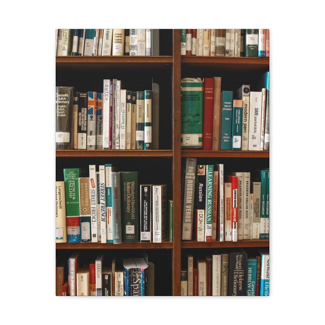 16"x20" Books Canvas Gallery Wrap - Etsy