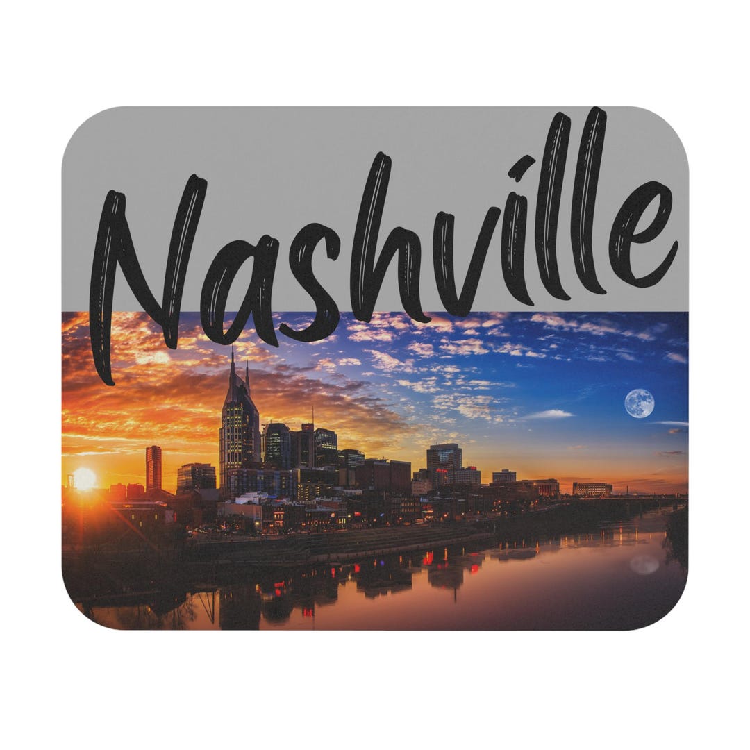 Nashville Tennessee Mouse Pad (rectangle) - Etsy