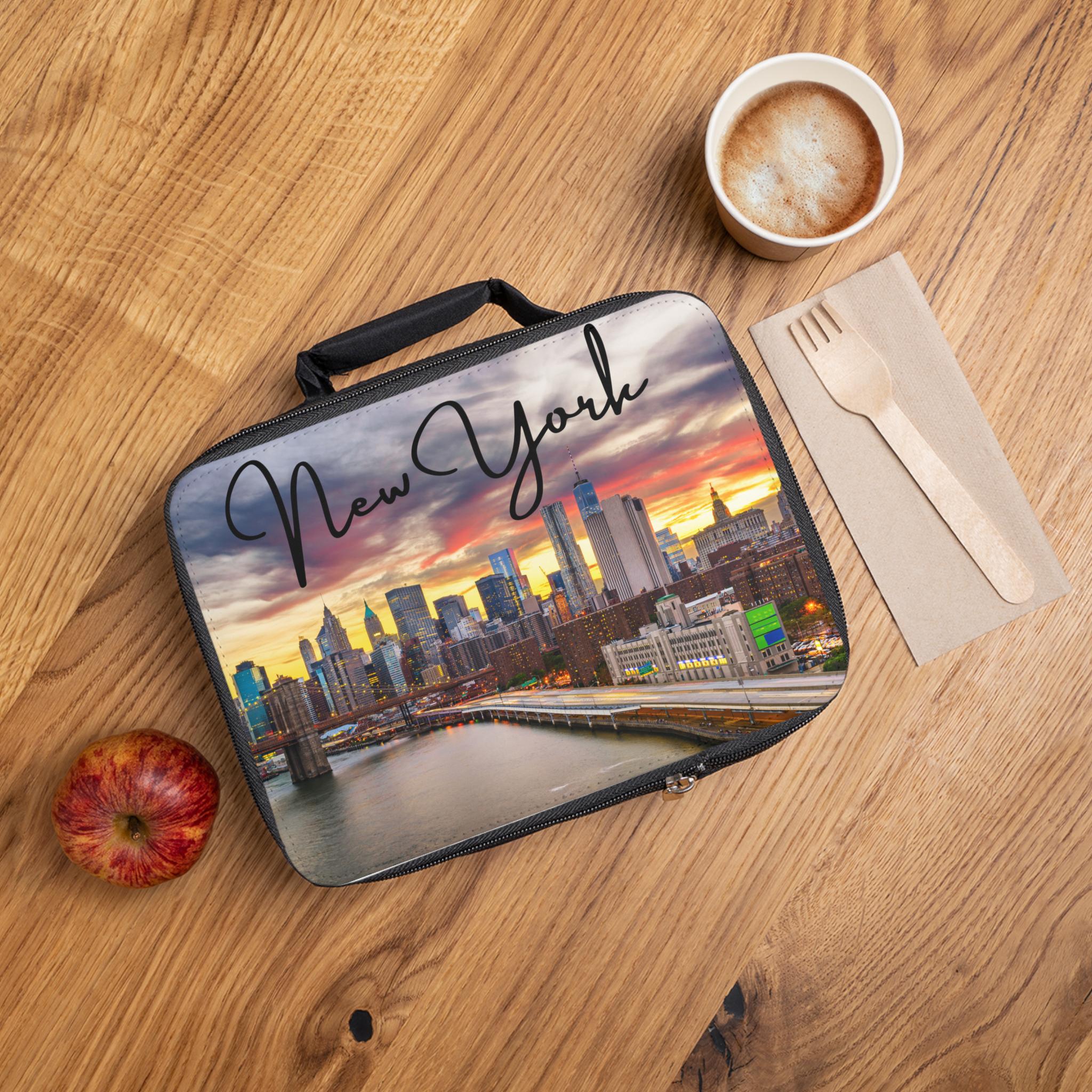 New York City Skyline Sunset Lunch Bag - Etsy