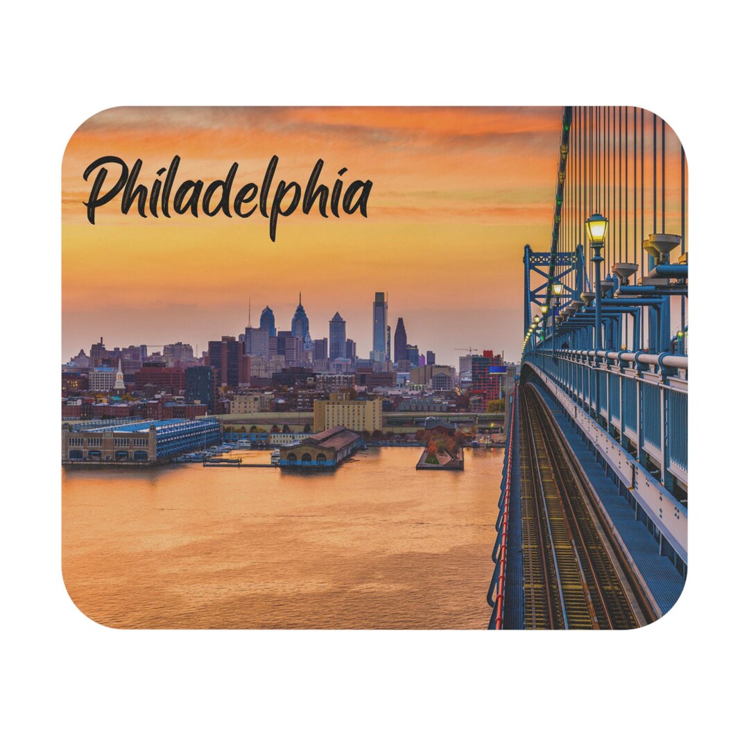 Philadelphia Skyline Sunset Mouse Pad (rectangle) - Etsy